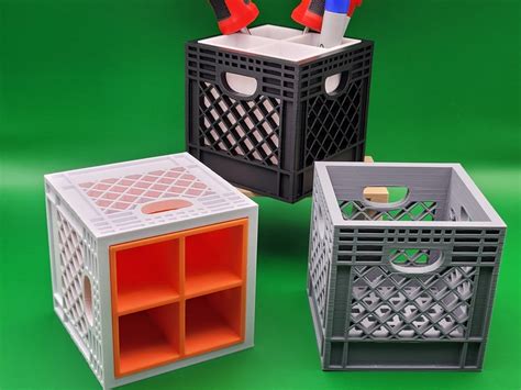 Xx Large Stackable Crate With Divider D Printed Office Etsy Australia