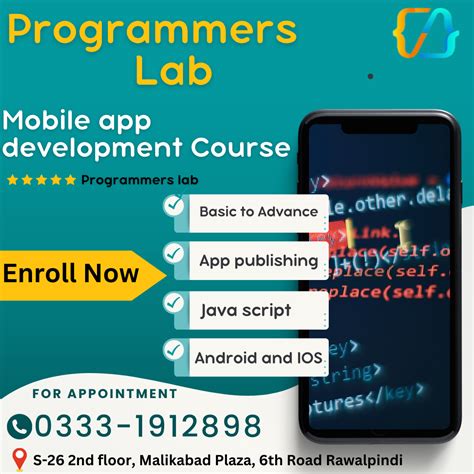 Mobile App Development Course At Programmers Lab Training Institute