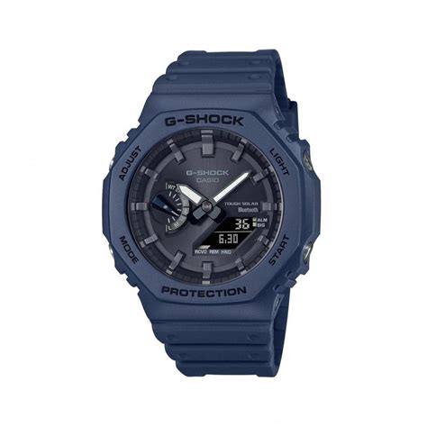 Casio G Shock Blue Analogue Digital Bluetooth® Solar Ga B2100 2aer Watches From Time Jewellers Uk