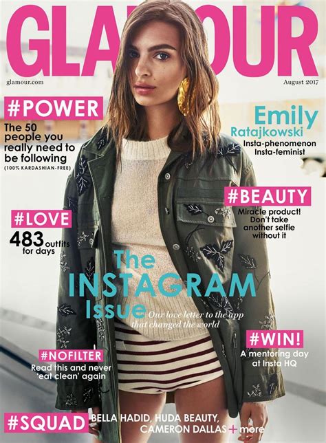 Emily Ratajkowski In Glamour Magazine August Hawtcelebs