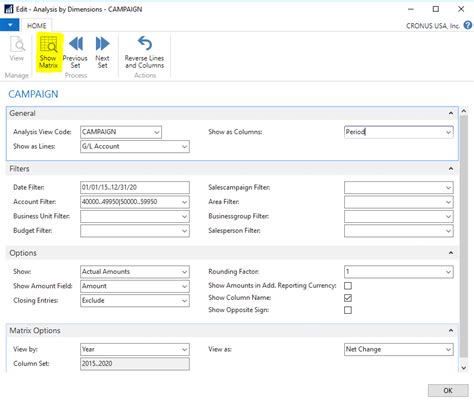 Dynamics Nav Analysis Views With Excel Pivot Table Stoneridge Software