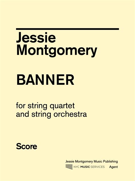 banner for string quartet and string orchestra notation central