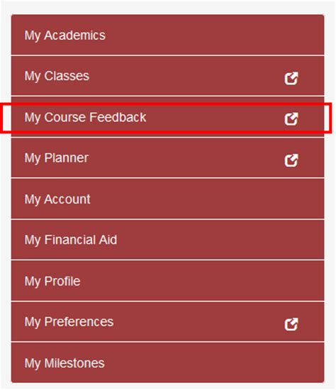 Course Feedback Instructions University Registrar