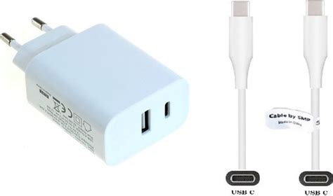2 Poort Snellader 1 2m Usb C 3 1 Kabel 20w Quickcharge E Marker Adapter Lader