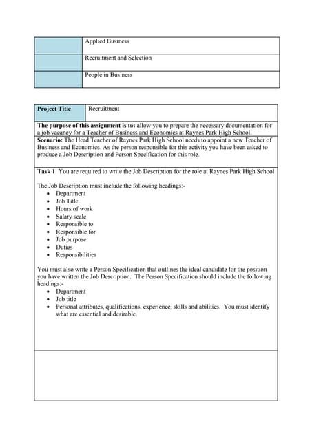 Recruitment Assignment Docx