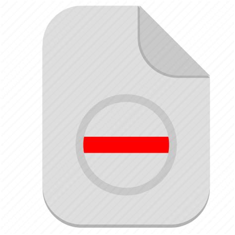 Cut Document File Minus Operation Icon Download On Iconfinder