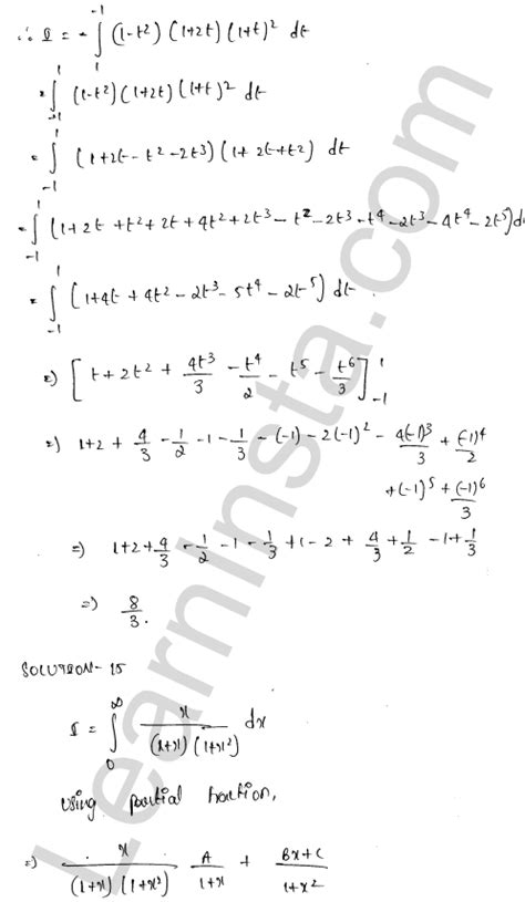 RD Sharma Class Solutions Chapter Definite Integrals Revision Exercise
