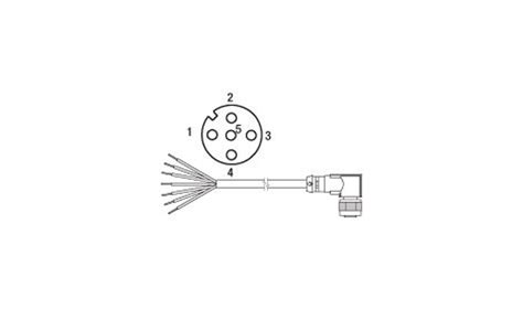 M12 5핀 방수 커넥터 앵글 쉴드 타입 M12 커넥터 And 케이블 커넥터 And 케이블 증분형인크리멘탈 엔코더 액세서리 로터리엔코더주크레켄