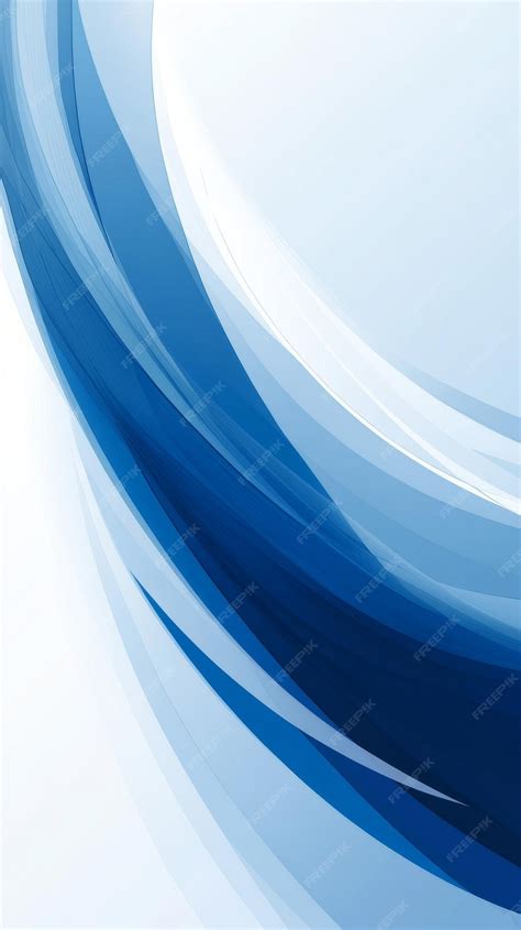 Corporate Style Powerpoint Background Blue And White Gradient Premium Ai Generated Image