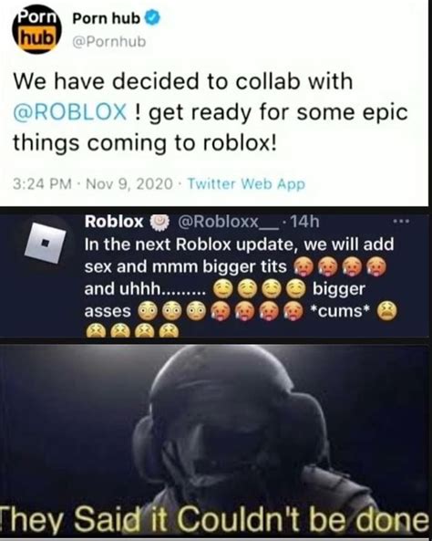 Porn Hub Hub Pernhub We Have Decided To Collals With ROBLOX Get Ready For Some Epic Things