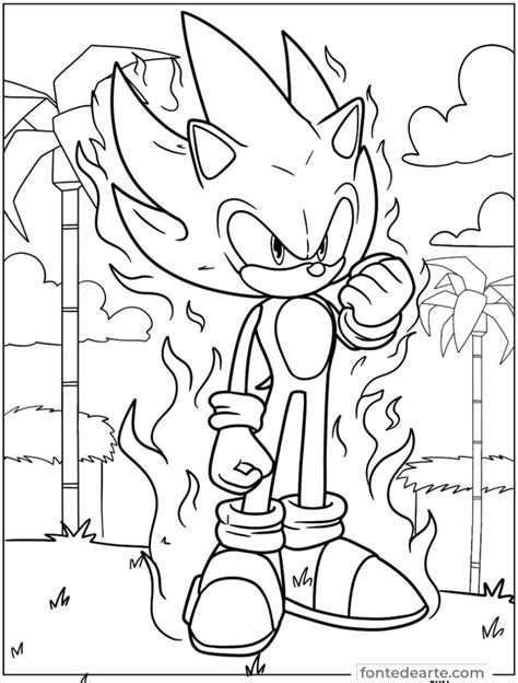 Sonic Desenhos Para Colorir E Pintar Imprimir Pdf