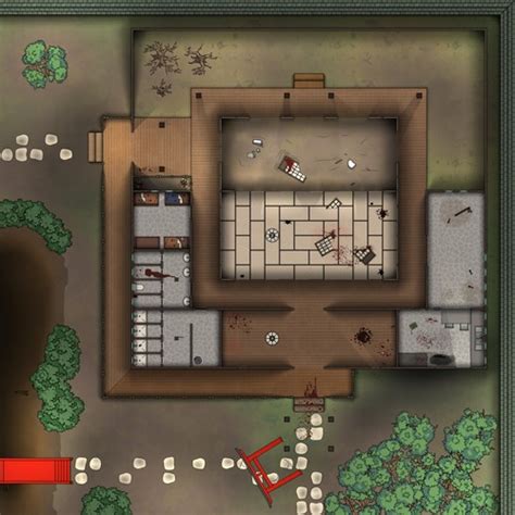 Japanese Dojo Map Cthulhu Architect