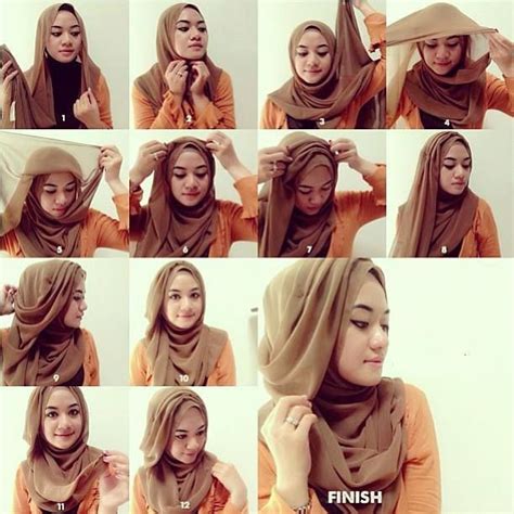 15 Easy And Simple Hijab Tutorials How To Wear Hijab Steps Part 8