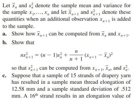 Solved The Full Question Is Presented In Text Let Xn And Chegg Com