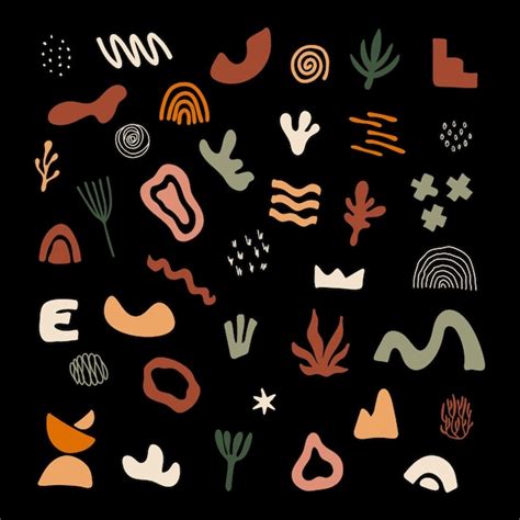 Premium Vector Abstract Shapes Collection Hand Drawn Various Geometric Objects