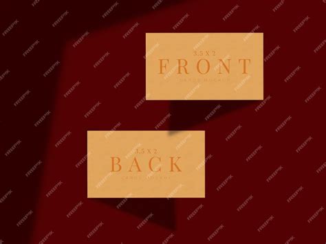 프레젠테이션 브랜딩 기업 정체성 그림자 오버레이가있는 개인용 현대 명함 목업 디자인 프리미엄 Psd 파일