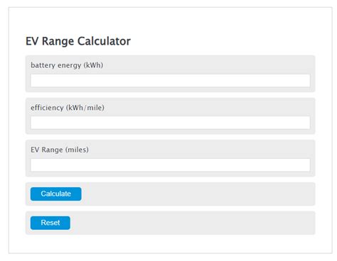 EV Range Calculator Calculator Academy