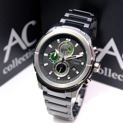Jual Jam Tangan Pria Alexandre Christie Ac 6665 Ac6665 Black Green Ori Jakarta Utara Metro