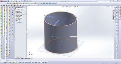 How To Cut Holes Throughout The Curved Surface Of A Cylinder Grabcad Tutorials