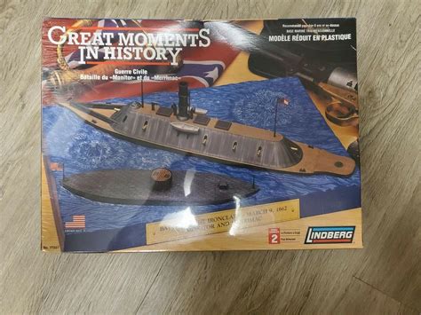 Lindberg Civil War Battle Of The Monitor And Merrimac Model Kit New Sealed 2021612748