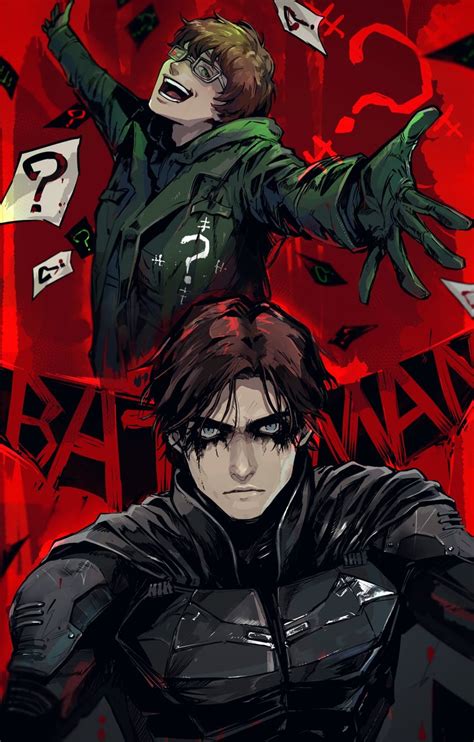 Batman Bruce Wayne The Riddler And Edward Nashton Dc Comics And 2