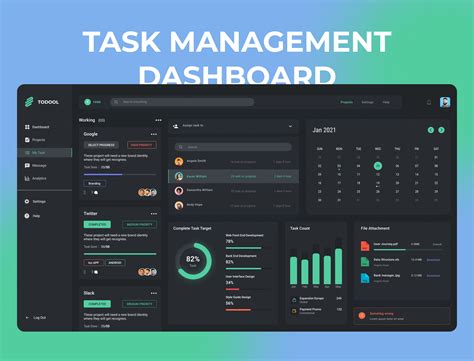Task Management Dashboard Ui Design By Atikur Rahman On Dribbble