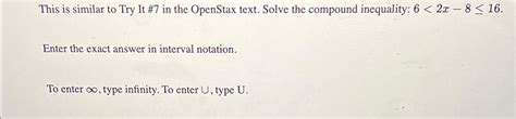 solved this is similar to try it 7 ﻿in the openstax text