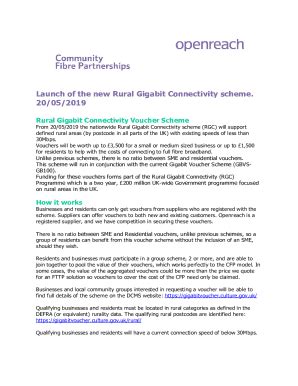 Fillable Online S Natalian Launch Of The New Rural Gigabit Connectivity Scheme Fax