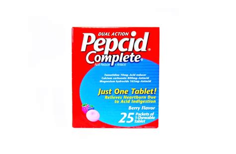 Pepcid Complete 25 Packets Of 1 Chewable Tablet Ak Usa Wholesaler
