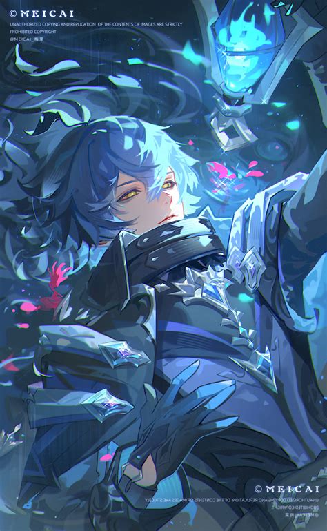 Flins Genshin Impact Genshin Impact Absurdres Bilingual Commentary