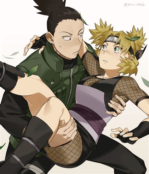 Temari And Nara Shikamaru Naruto And More Drawn By Unico Cats Danbooru