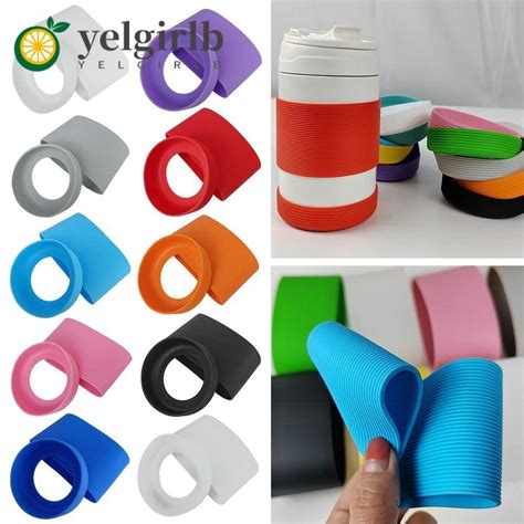 เยลเกิร์ลบ ชุดปลอกถ้วย ปลอกซิลิโคนเกลียว ปลอกรองแก้วกันลื่นหลากสี6 5ซม Shopee Thailand