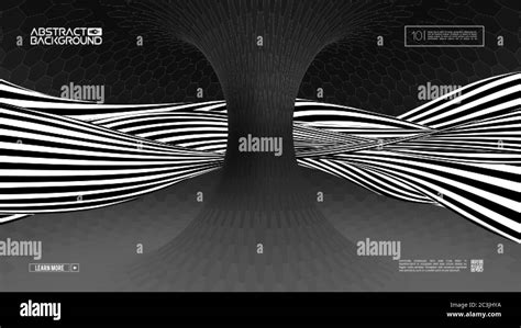 Optical Illusion Pop Art 70s Retro Background Geometrical Design Of
