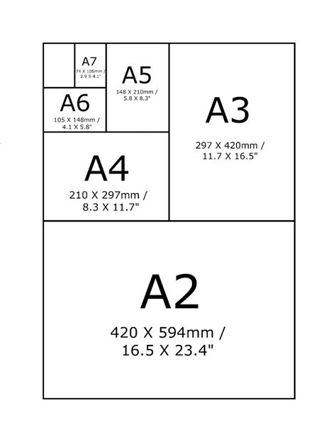 Размер бумаги а4 в сантиметрах