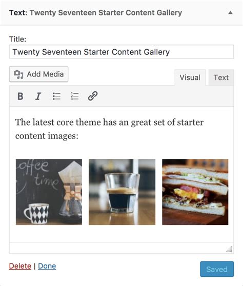Widget Improvements In Wordpress 4 9 Make Wordpress Core