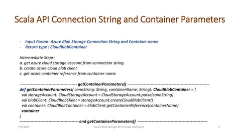azure blob storage api for scala and spark pptx data storage and warehousing computing