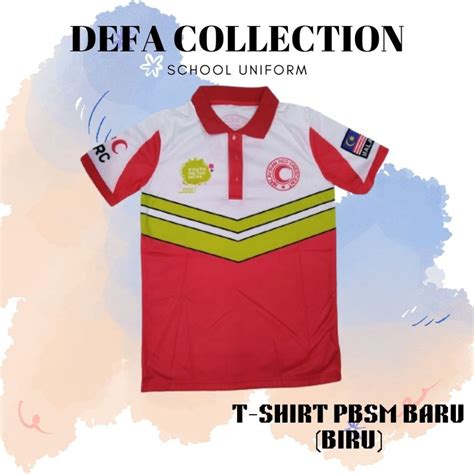 Baju T Shirt Uniform Sekolah Bulan Sabit Merah Bbsm Pbsm Hijau Sekolah