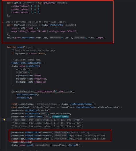 drawindirect only the first call will draw correctly subsequent calls will have no effect