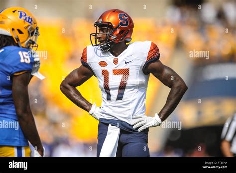 Pittsburgh Pa Usa 6th Oct 2018 Syracuse 17 Jamal Custis During The Pitts Panthers Vs