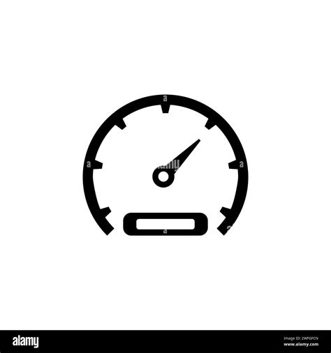 Car Speedometer And Dashboard Flat Vector Icon Simple Solid Symbol