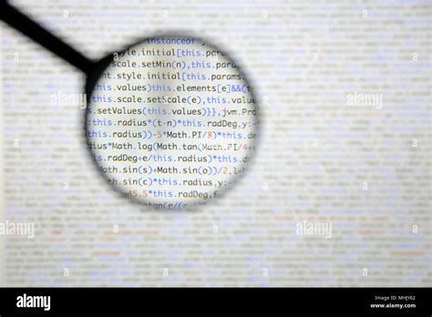 Real Java Script Code Developing Screen Programing Workflow Abstract Algorithm Concept Closeup