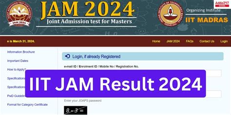 Iit Jam Result 2024 Out Get Direct Link To Download Result
