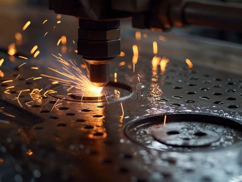 Industrial Laser Cutting Metal Stock Image Image Of Steel Heavy 316930531