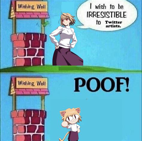 I Wish To Be Irrseistible To Twitter Artists Neco Arc Know Your Meme
