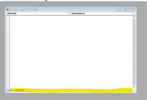 Excel Vba Coding Window Horizontal Scrollbar Windows 10 Forums