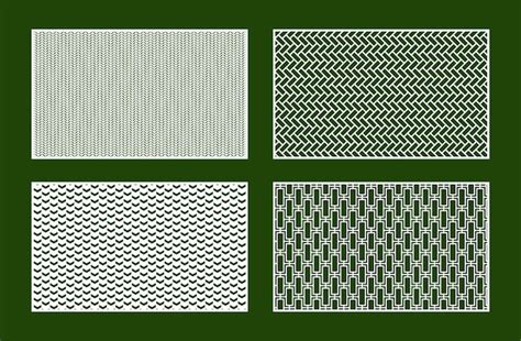Premium Vector Line Shape Pattern Frames For Cnc Laser Cutting