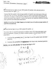 Biostatistics Hw Pg Pdf BIOL N Elementary Biostatistics Homework P An Write