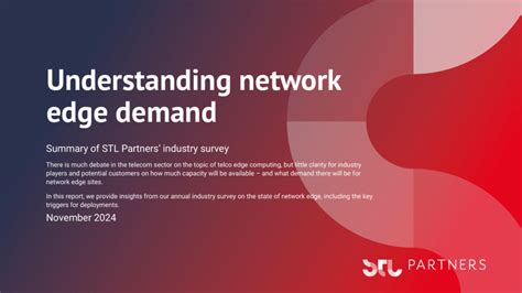 Industry Survey Understanding Network Edge Demand Stl Partners