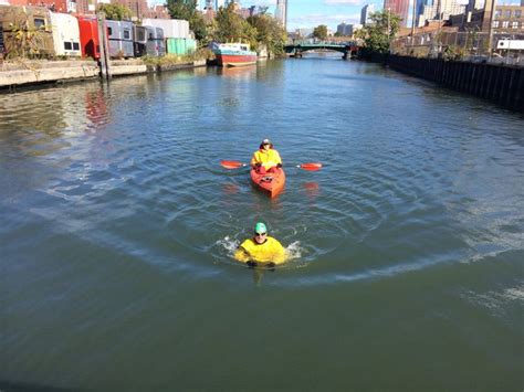 Update Photos Activist Takes The Plunge Into The Sewage Waters Of