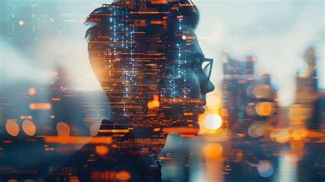 Man Double Exposure With Logistic Innovation Hub A Visual Concept